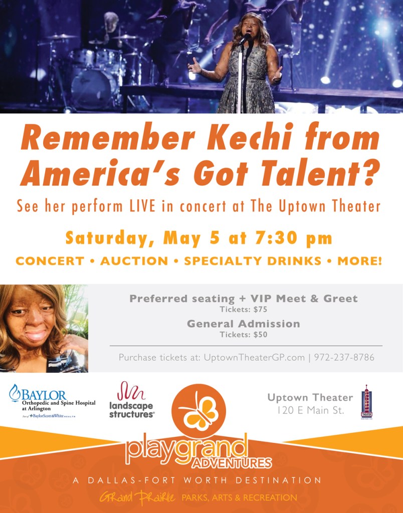 “An Evening with Kechi – A PlayGrand Adventures Foundation Fundraiser.”